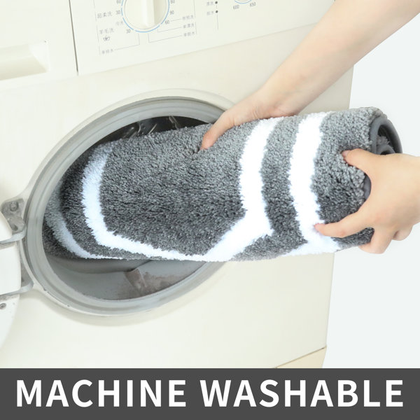 Ebern Designs Shilyn Bath Rug with Non-Slip Backing & Reviews | Wayfair