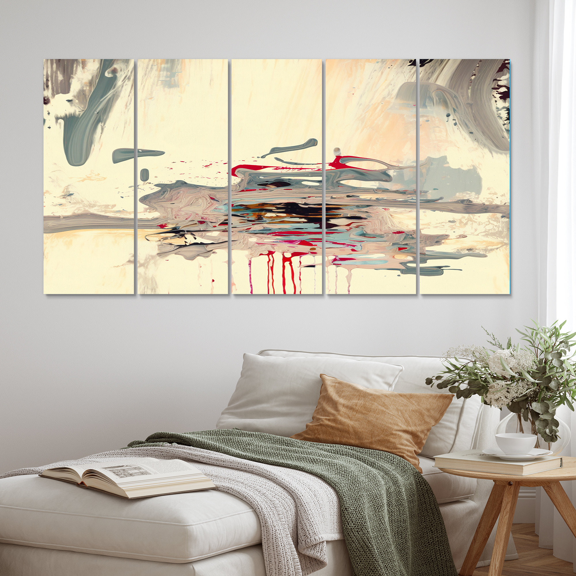 Wrought Studio™ Dancing Alone Minimal Abstract Painting - Abstract ...