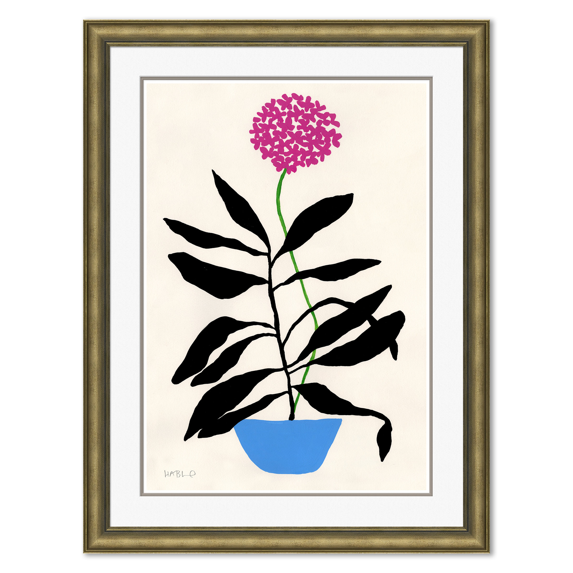 Soicher Marin Lily of the Nile by Susan Hable - Picture Frame Painting ...