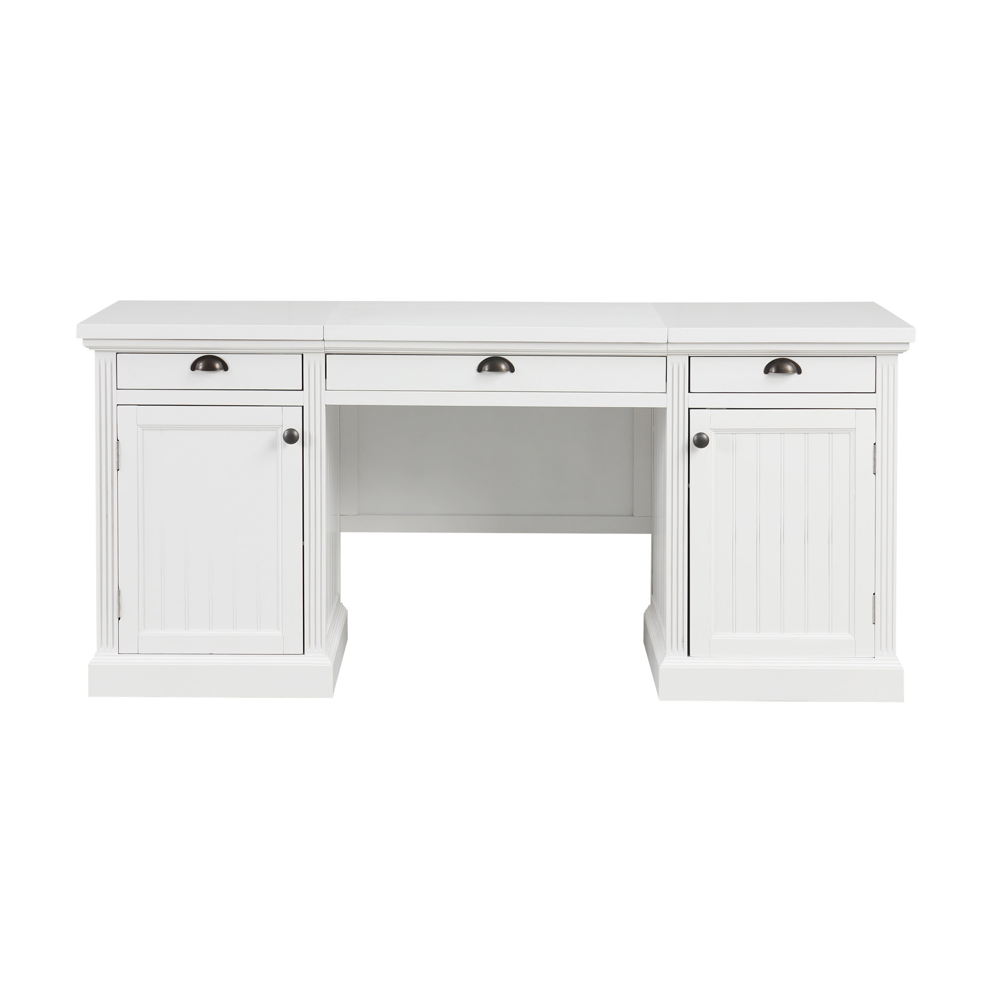 BOAIXINGFAN 67'' Modern Executive Desk, Computer Desk With 2 Storage ...