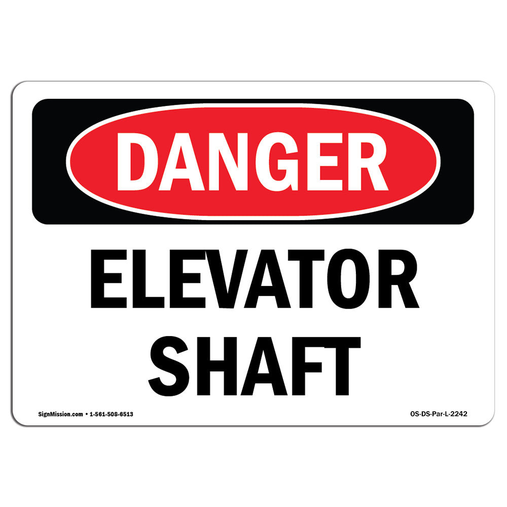 SignMission Elevator Shaft Aluminum Sign 12 x 18 | Wayfair