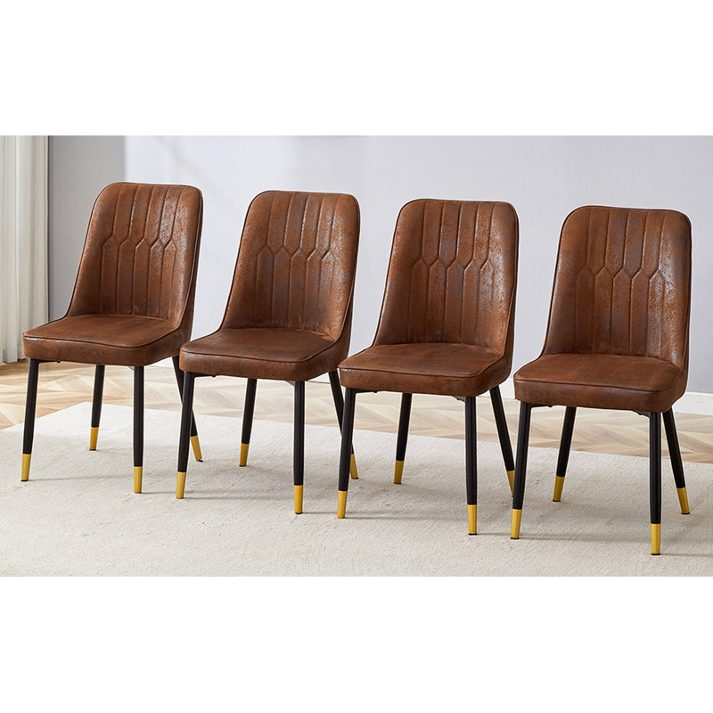 Hokku Designs Suede-Like Velvet Dining Chair Set | Wayfair