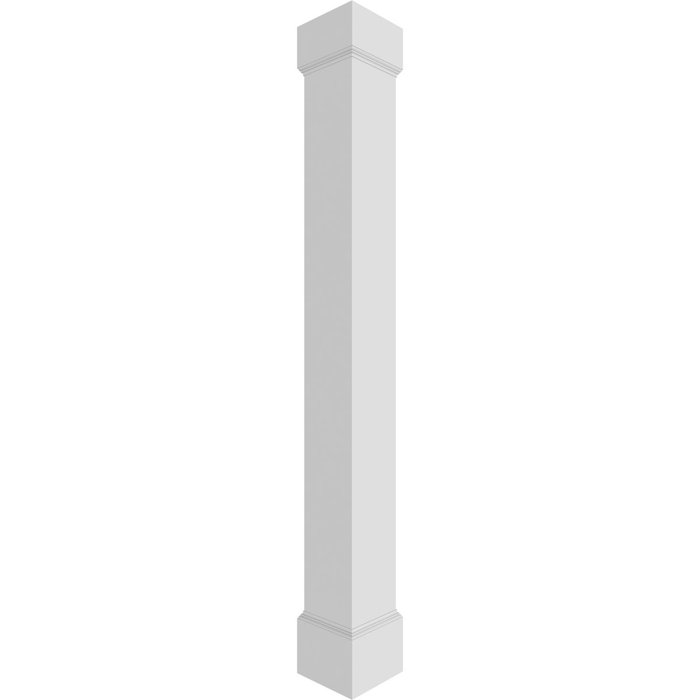 PCI Enterprises Square Non-Tapered Smooth PVC Endura-Craft Column Wrap ...