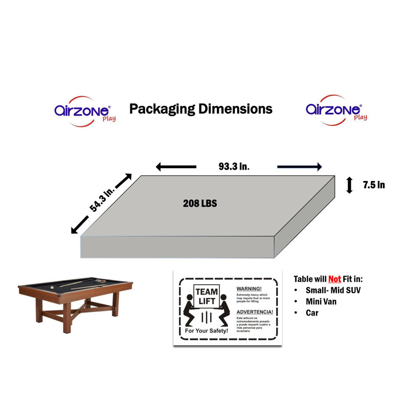 AirZone Play Farmhouse 7.5' Pool Table & Reviews | Wayfair