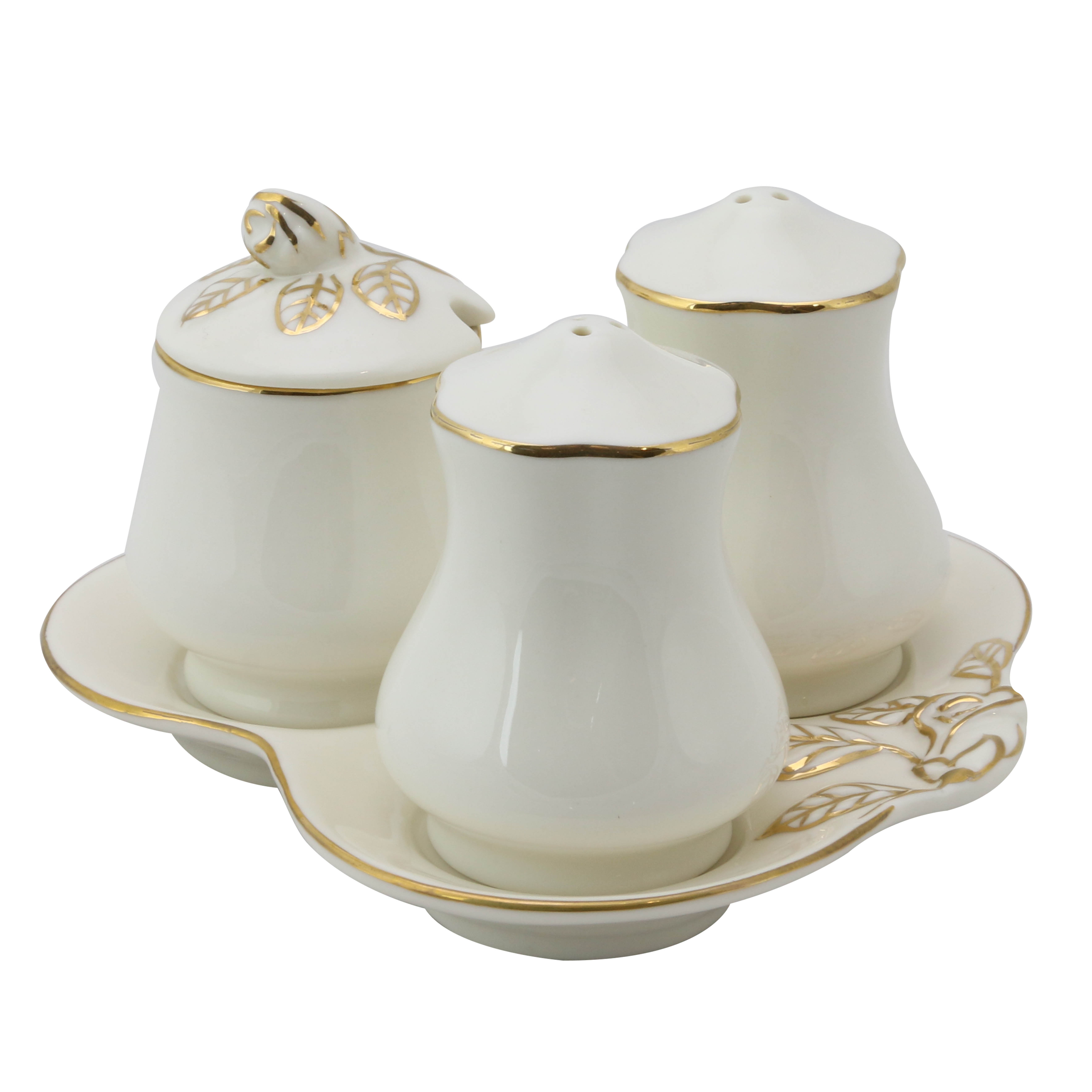 Grace's Tea Ware Rose Bud Porcelain Salt and Pepper Shaker Set | Wayfair