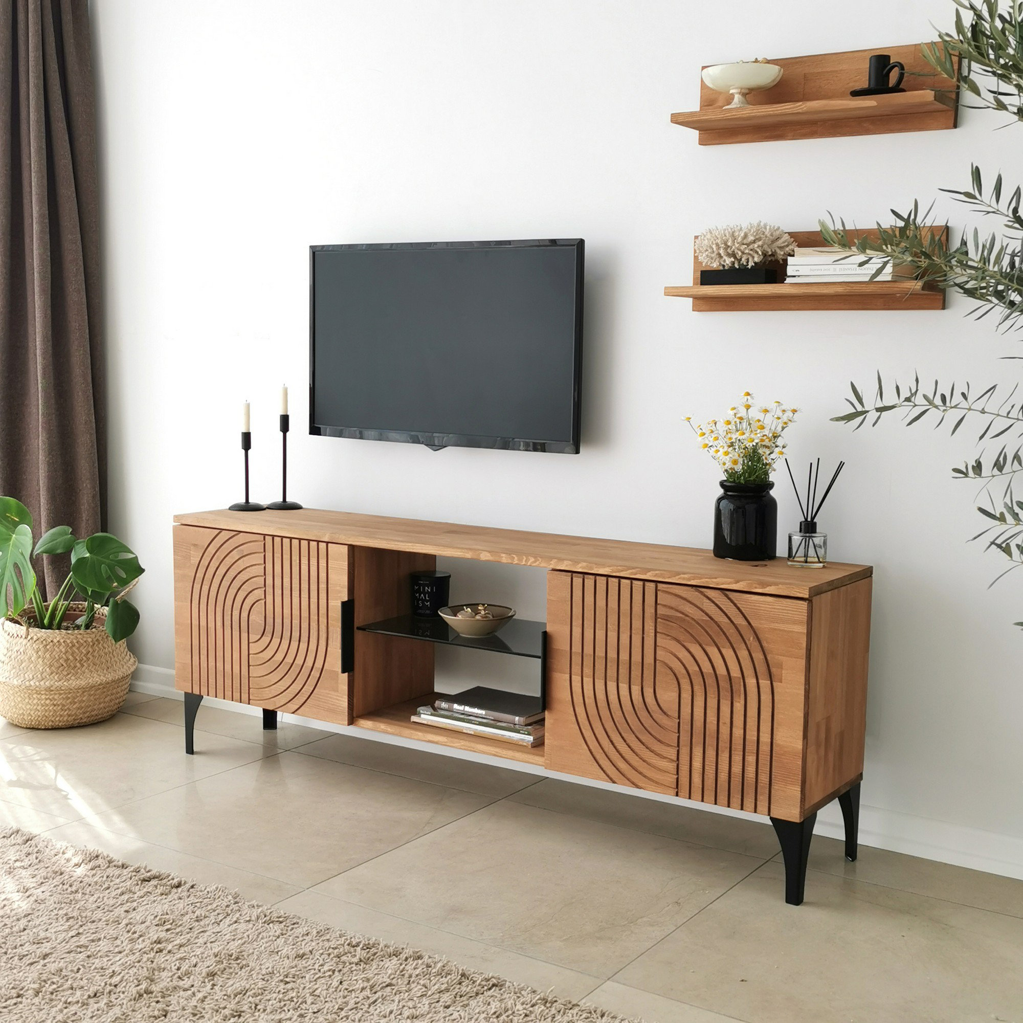 East Urban Home Berenbaum Entertainment Center for TVs up to 65" | Wayfair