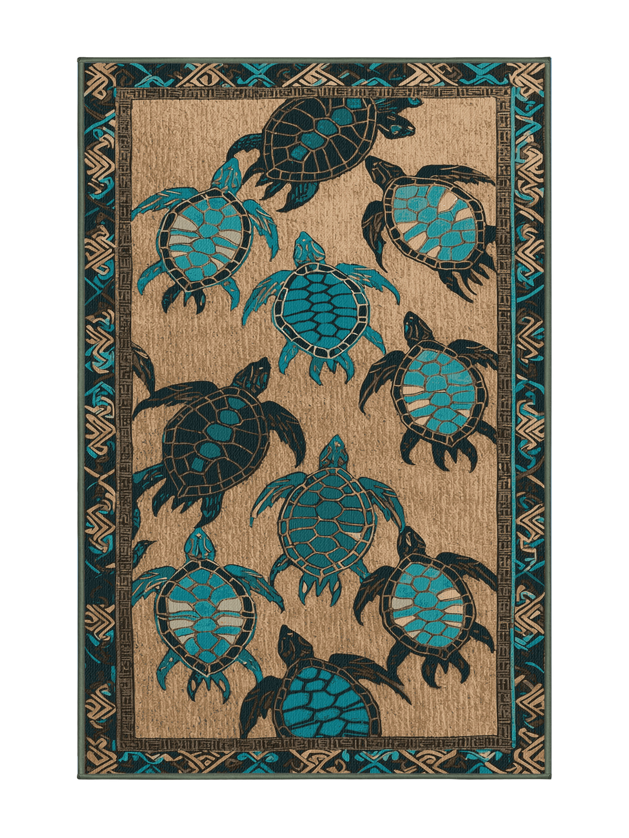 Bayou Breeze Washable Sea Turtles Hawaiian Area Rug | Wayfair