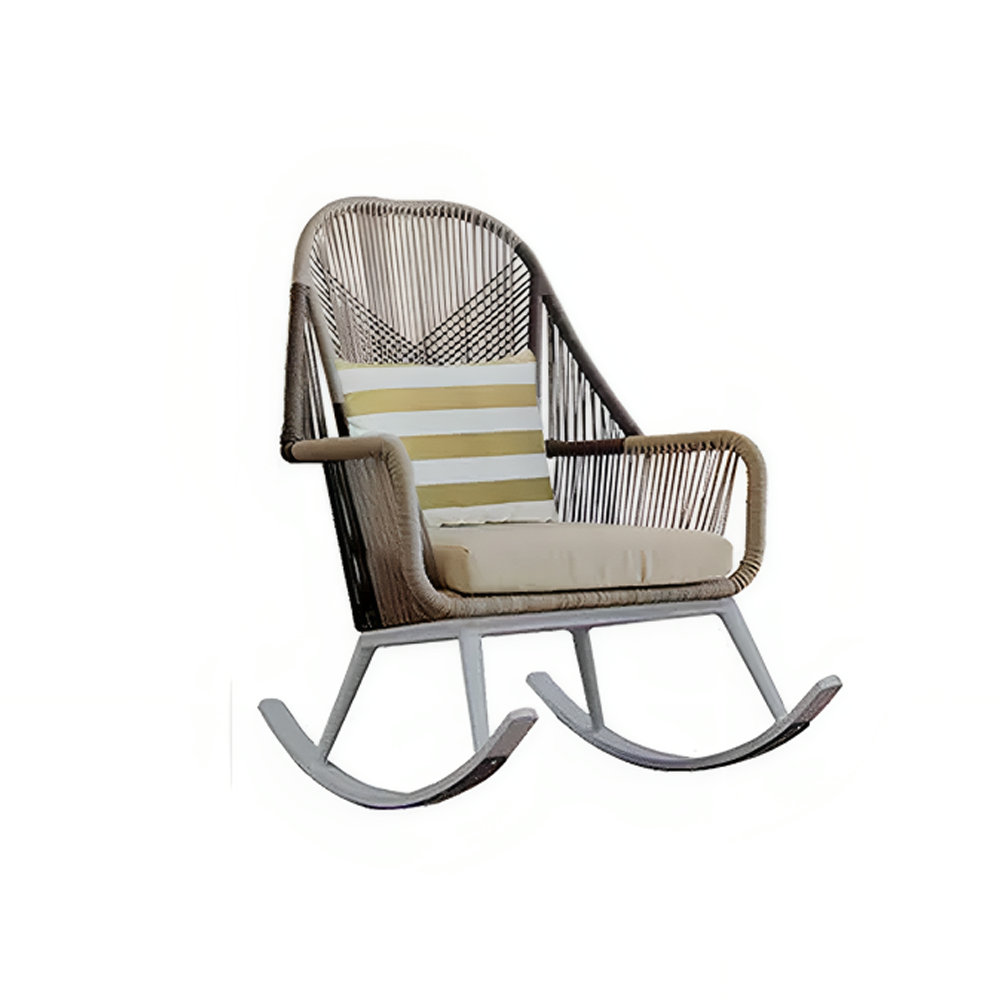 Bayou Breeze Lazy Casual Rattan Chair Rocking Chair Rocking Chair | Wayfair