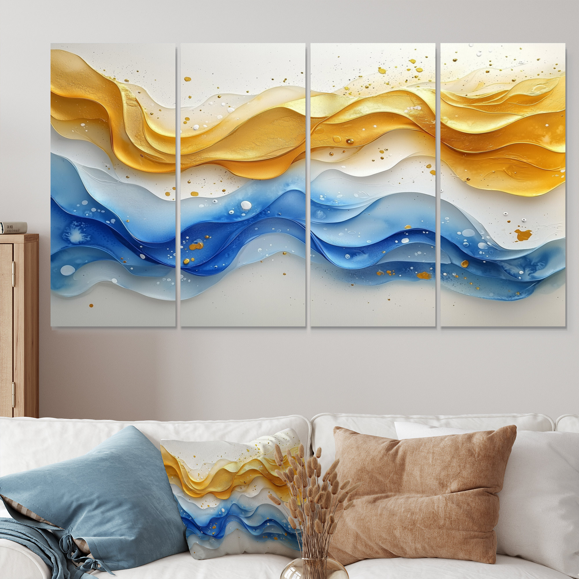 Wrought Studio™ Allender - Coastal Waves Wall Art - Nautical Wall Art ...