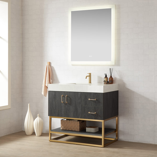 Espresso Wood Bathroom Vanities You'll Love | Wayfair