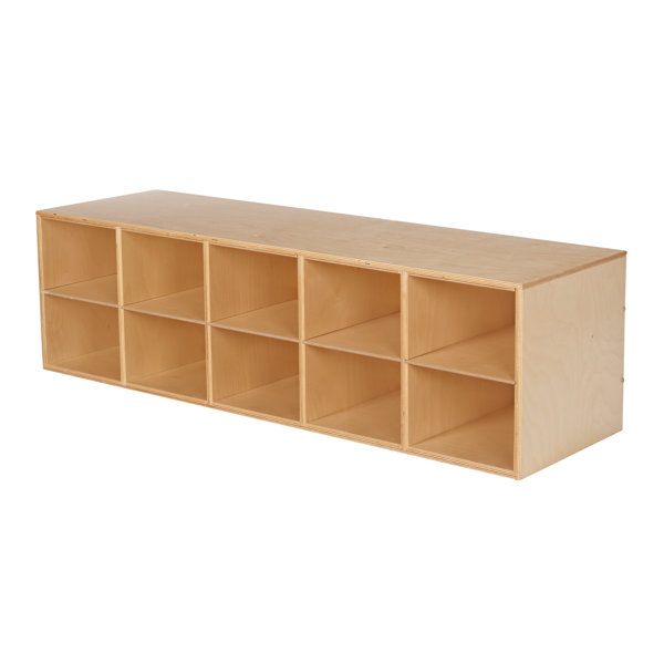 Childcraft 10 Compartment Manufactured Wood Cubby | Wayfair