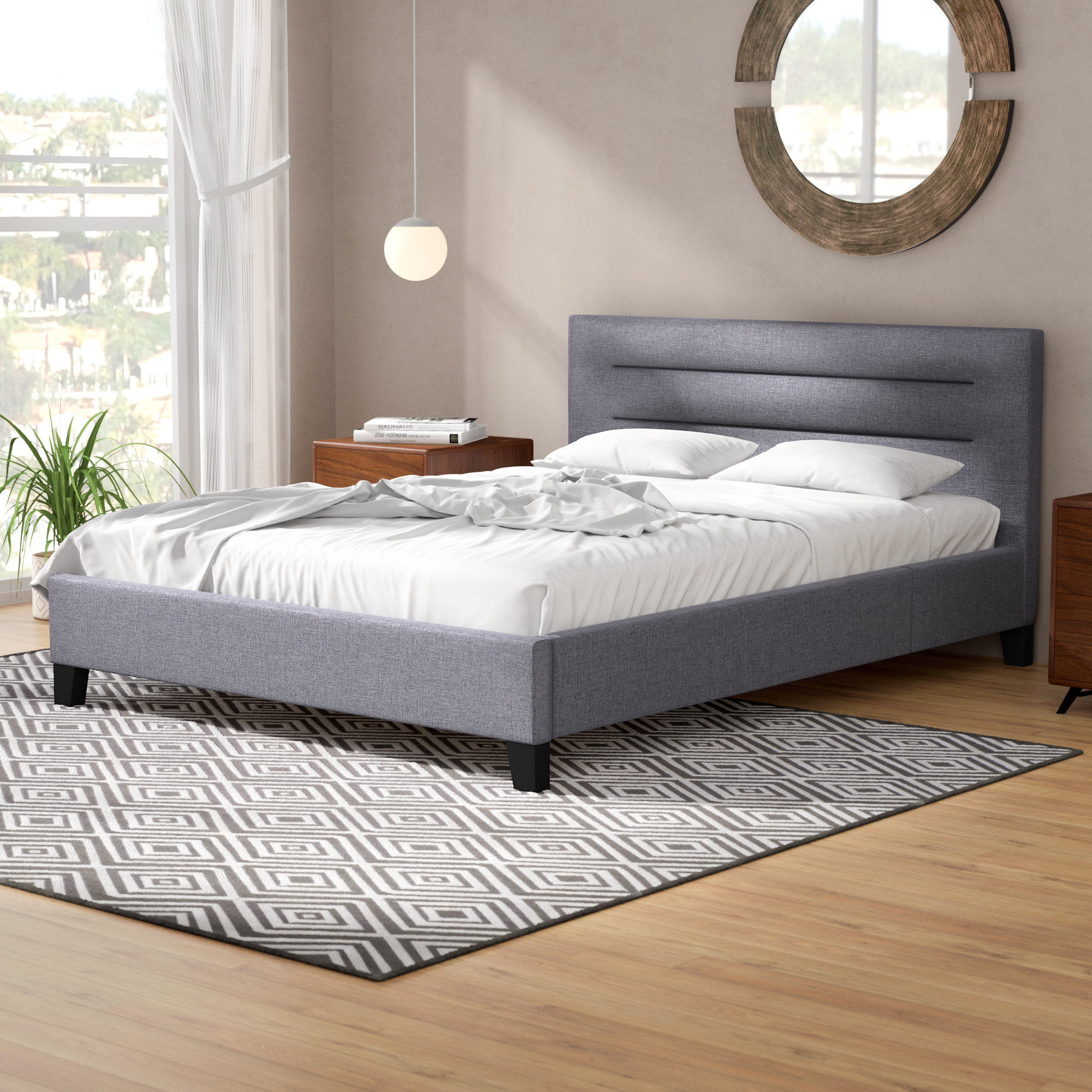 Latitude Run® Anny Upholstered Platform Bed & Reviews - Wayfair Canada
