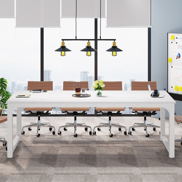 17 Stories Kostantza Rectangle Conference Table & Reviews | Wayfair
