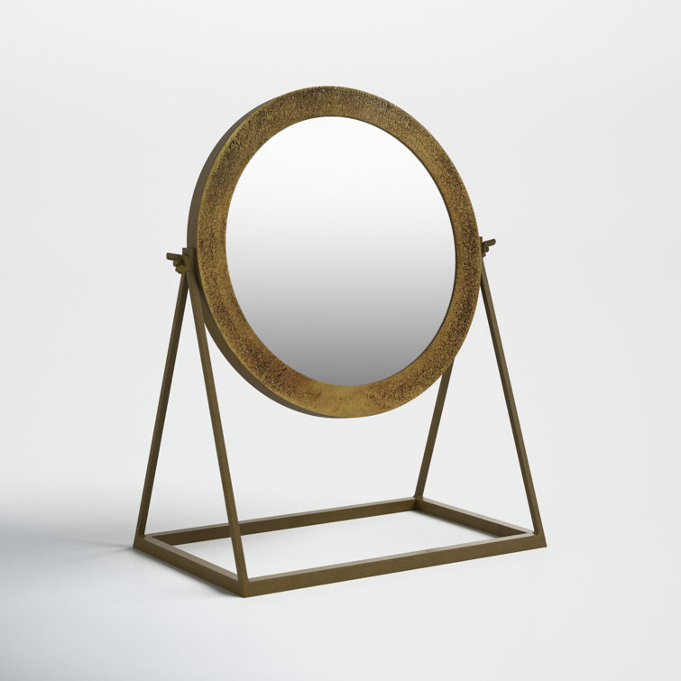Joss & Main Yasmin Round Floor Mirror | Wayfair