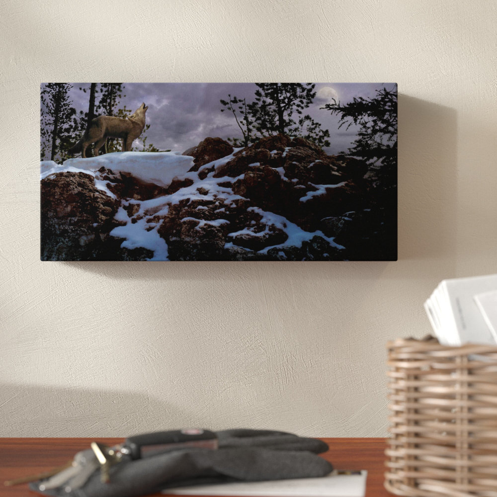 Loon Peak 'Howling Wolf' Photographic Print - Wayfair Canada