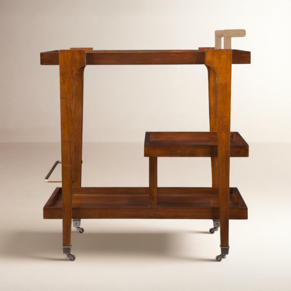 Wood Bar Carts | Wooden Bar Cart With Wheels & Rustic Bar Cart