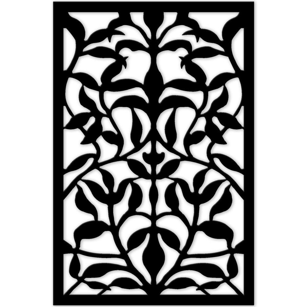 Acurio Latticeworks 48'' x 32'' Olive Branch Vinyl Privacy Screen ...