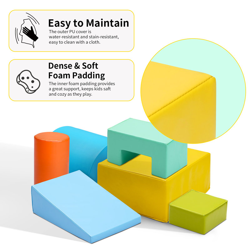 GDY Kids 6 Piece Blocks/Climbers & Reviews | Wayfair