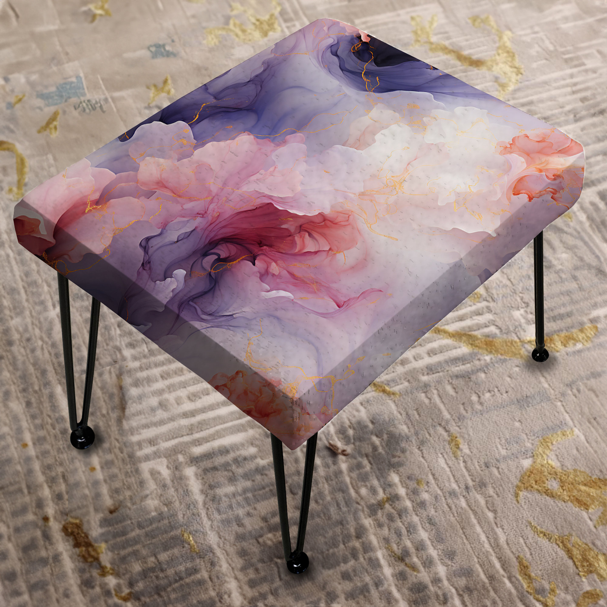 Design Art White Ethereal Dream Marble Pattern - Marble Rectangle ...