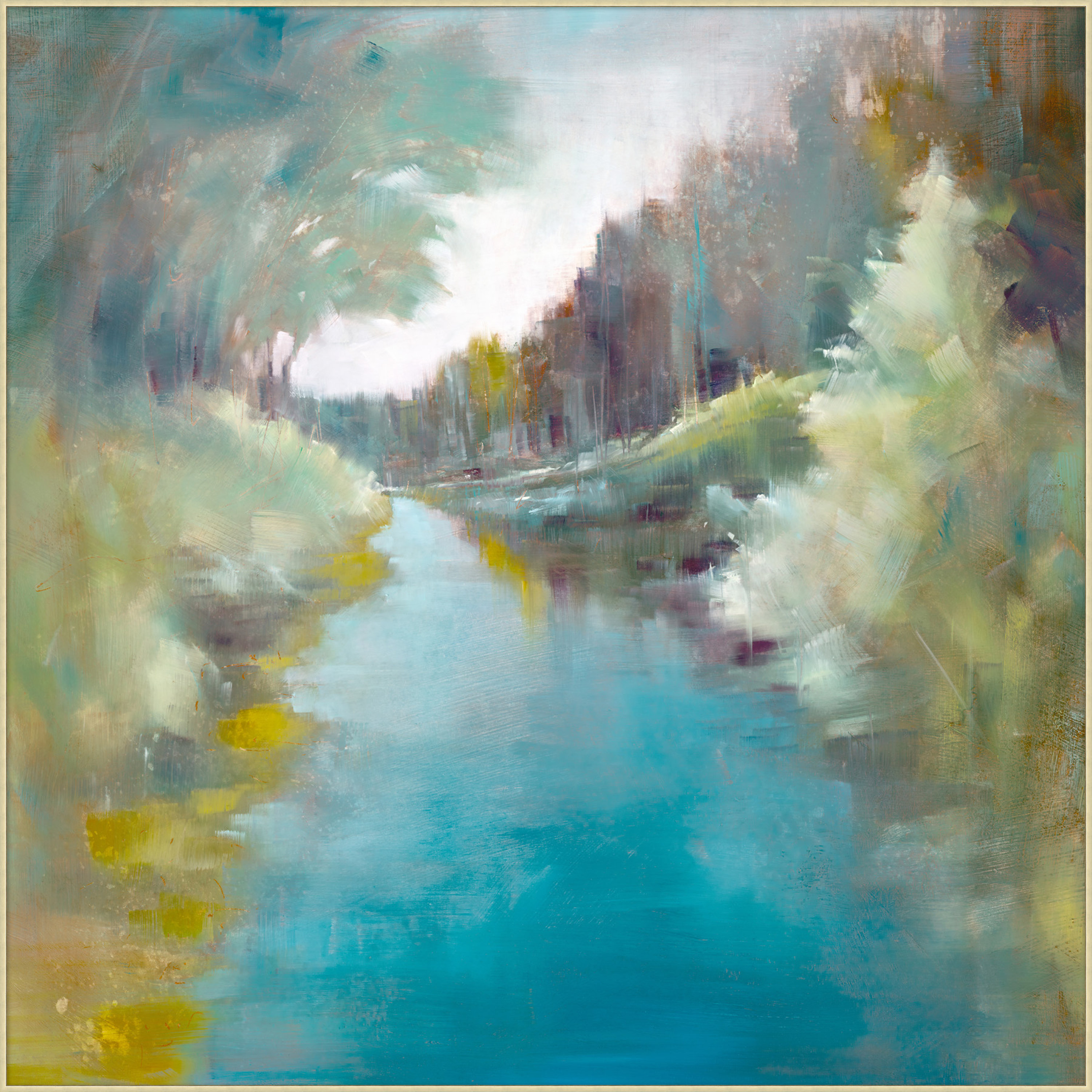 Wendover Art Group Ruby's Canada by - Floater Frame Painting on Canvas ...