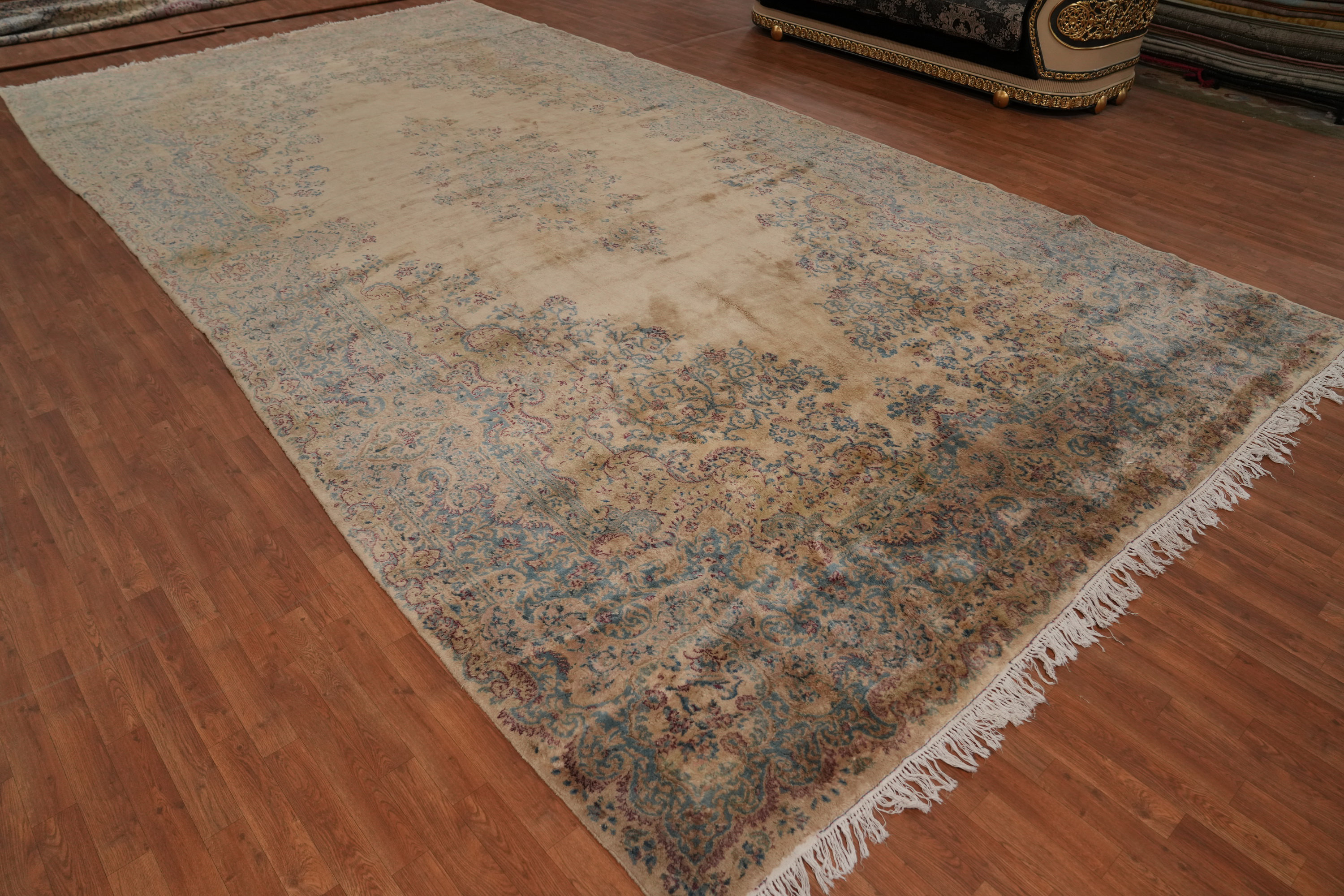 One Allium Way® Antique Vegetable Dye Traditional Large Rug 10x20 | Wayfair
