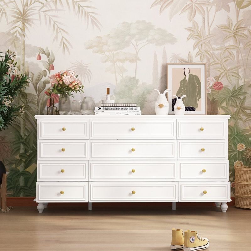 Charlton Home® Danet 12 Drawer 63" W Dresser & Reviews | Wayfair