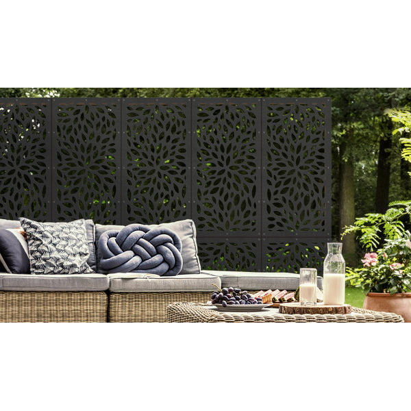 DESIGN-VU Floral Decorative Privacy Panel & Reviews | Wayfair