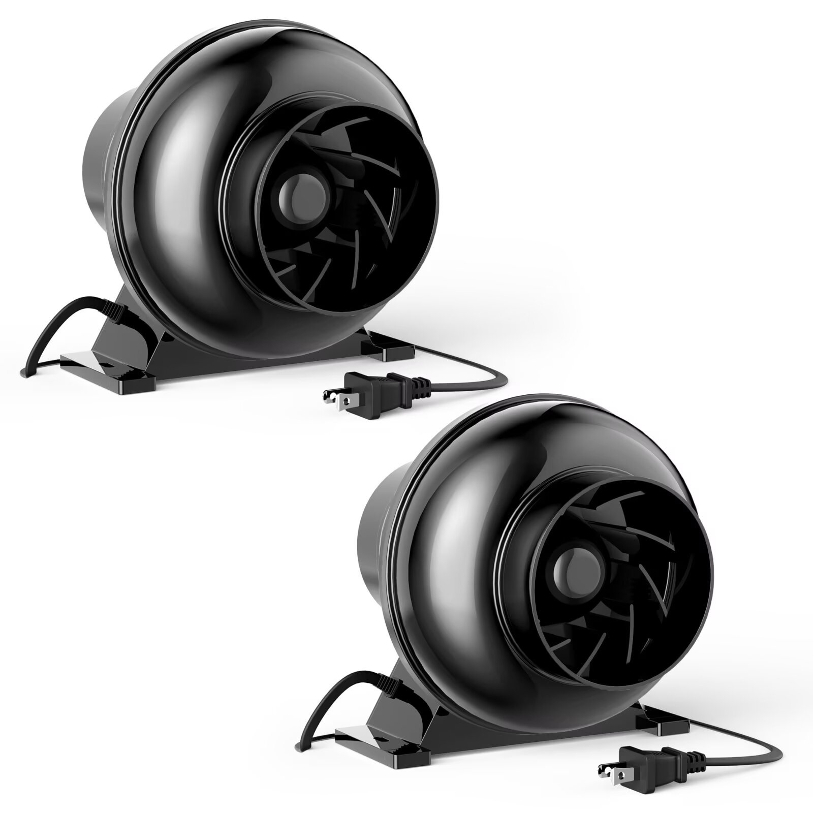 iPower 4 Inch 195 CFM Inline Duct Ventilation Fan Air Circulation Vent ...