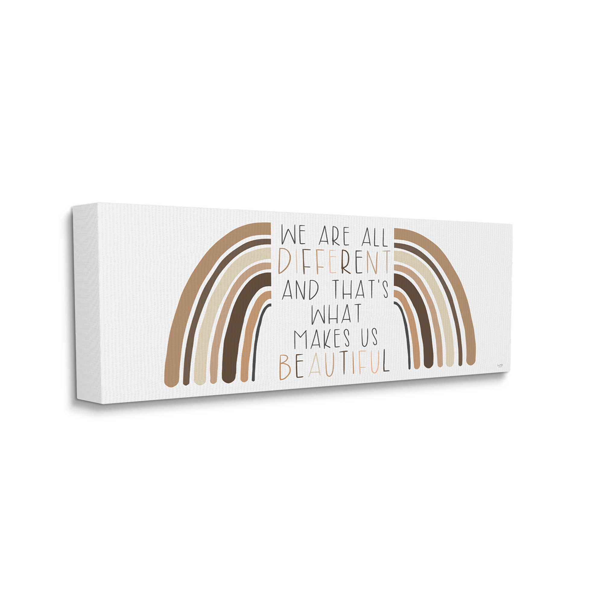 Stupell Industries Different Is Beautiful Motivational Quote Neutral ...