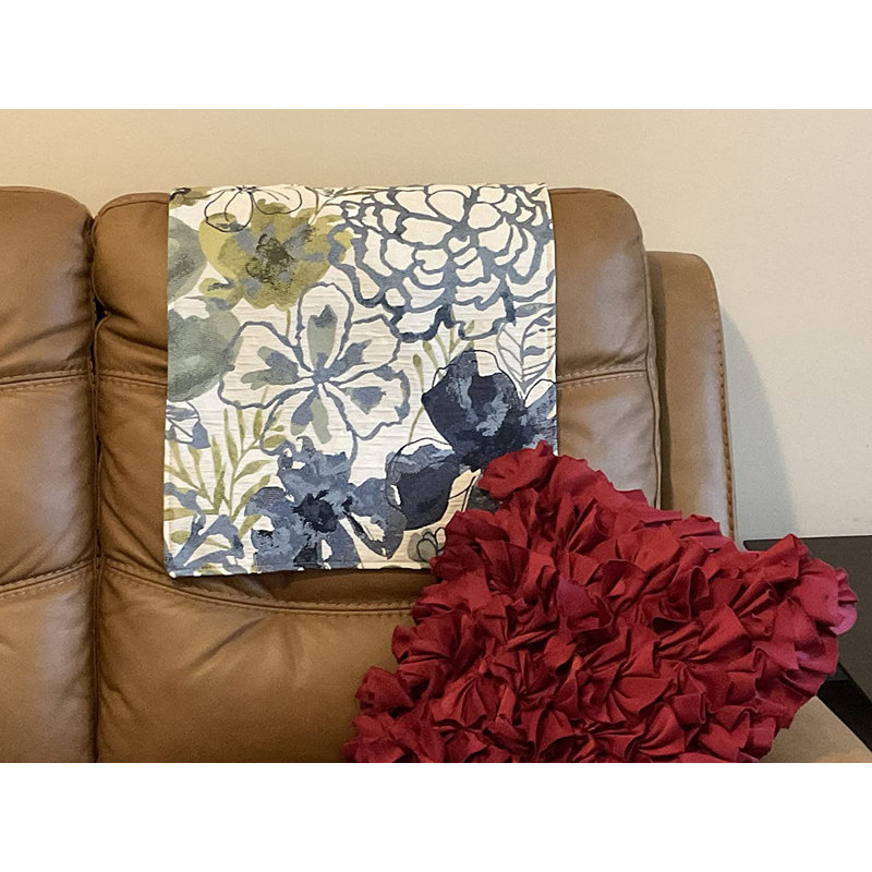 Red Barrel Studio® Blue Flower Headrest Cover | Wayfair
