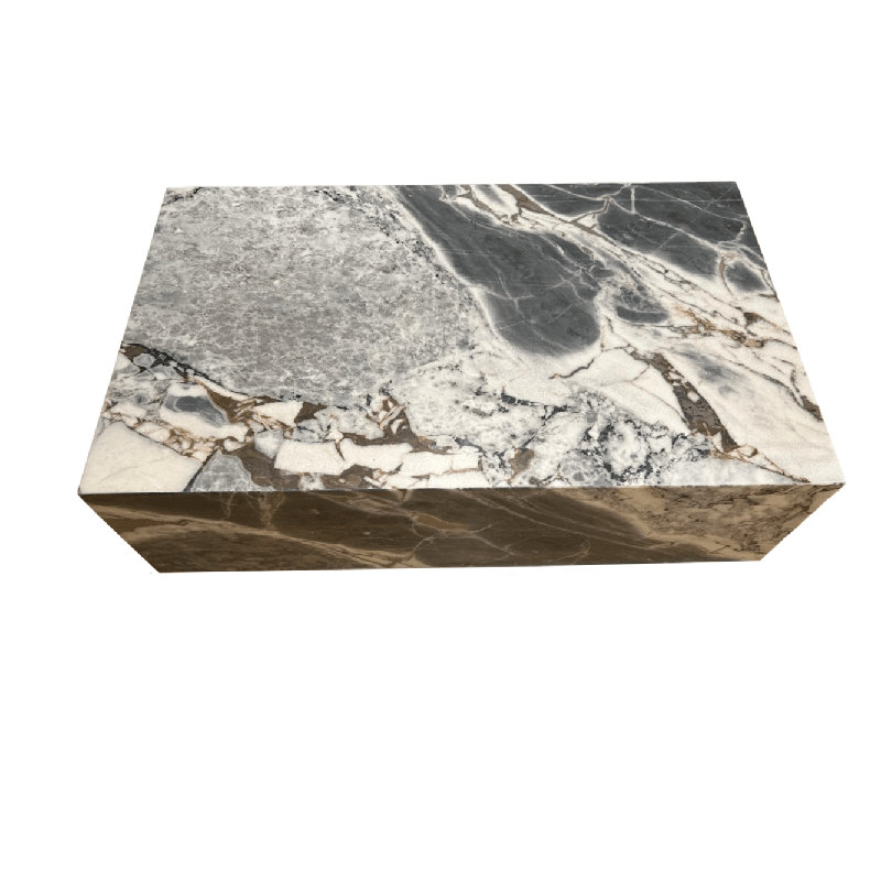 BETACH Genuine Marble Block Coffee Table - Galaxy Blue Marble | Wayfair