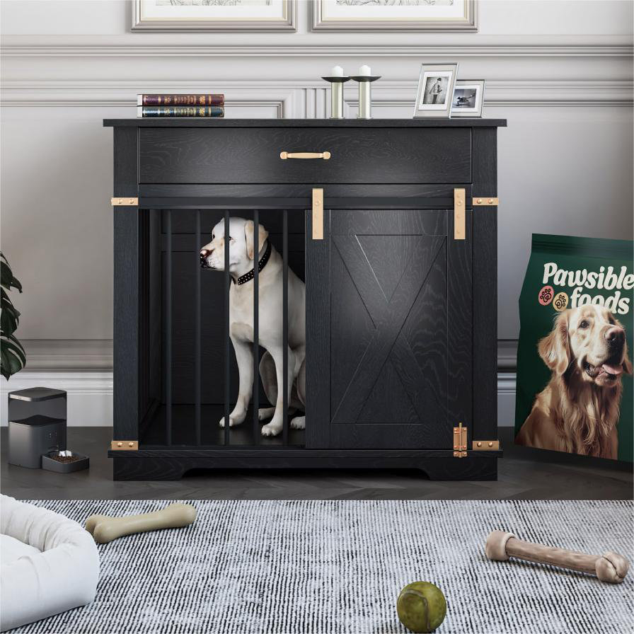 Archie & Oscar™ Waterproof, Resistant Scratch,Indoor Wooden Dog Cage ...