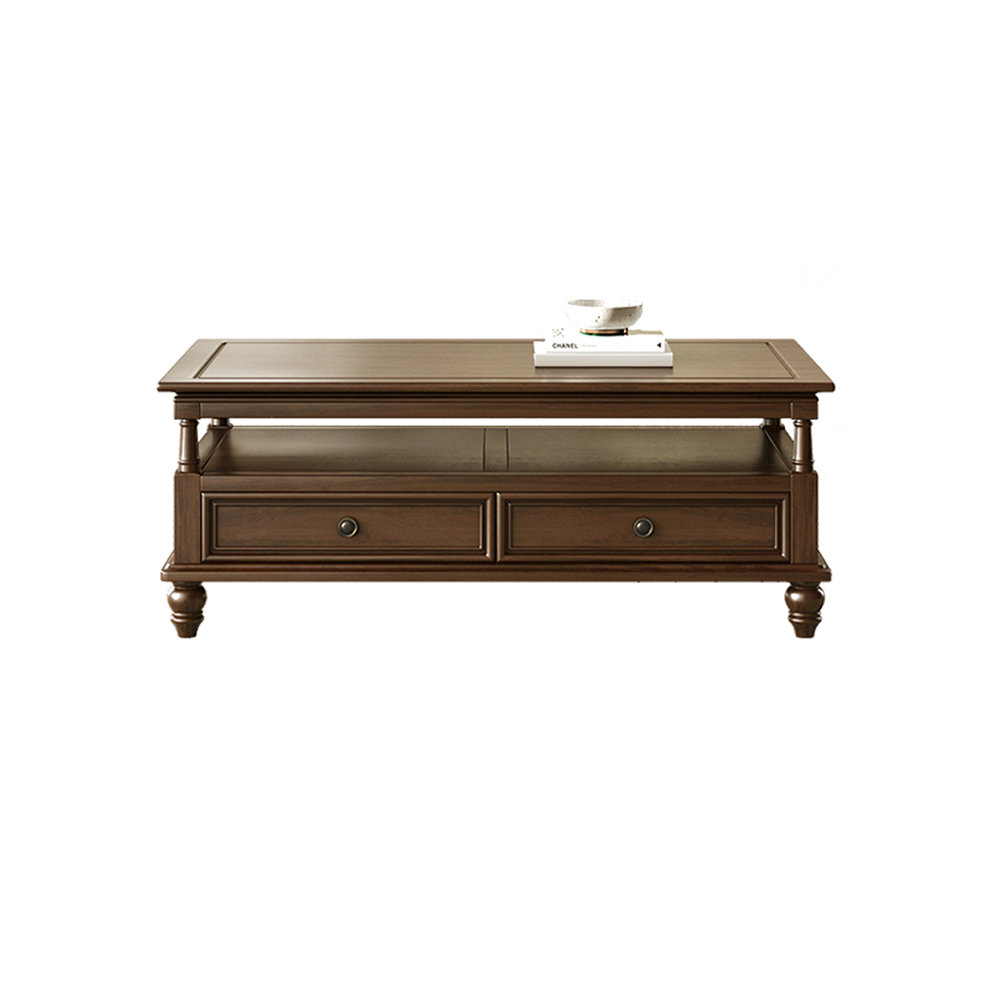 Romero Vintage European-style Coffee Table Solid Wood Coffee Table ...