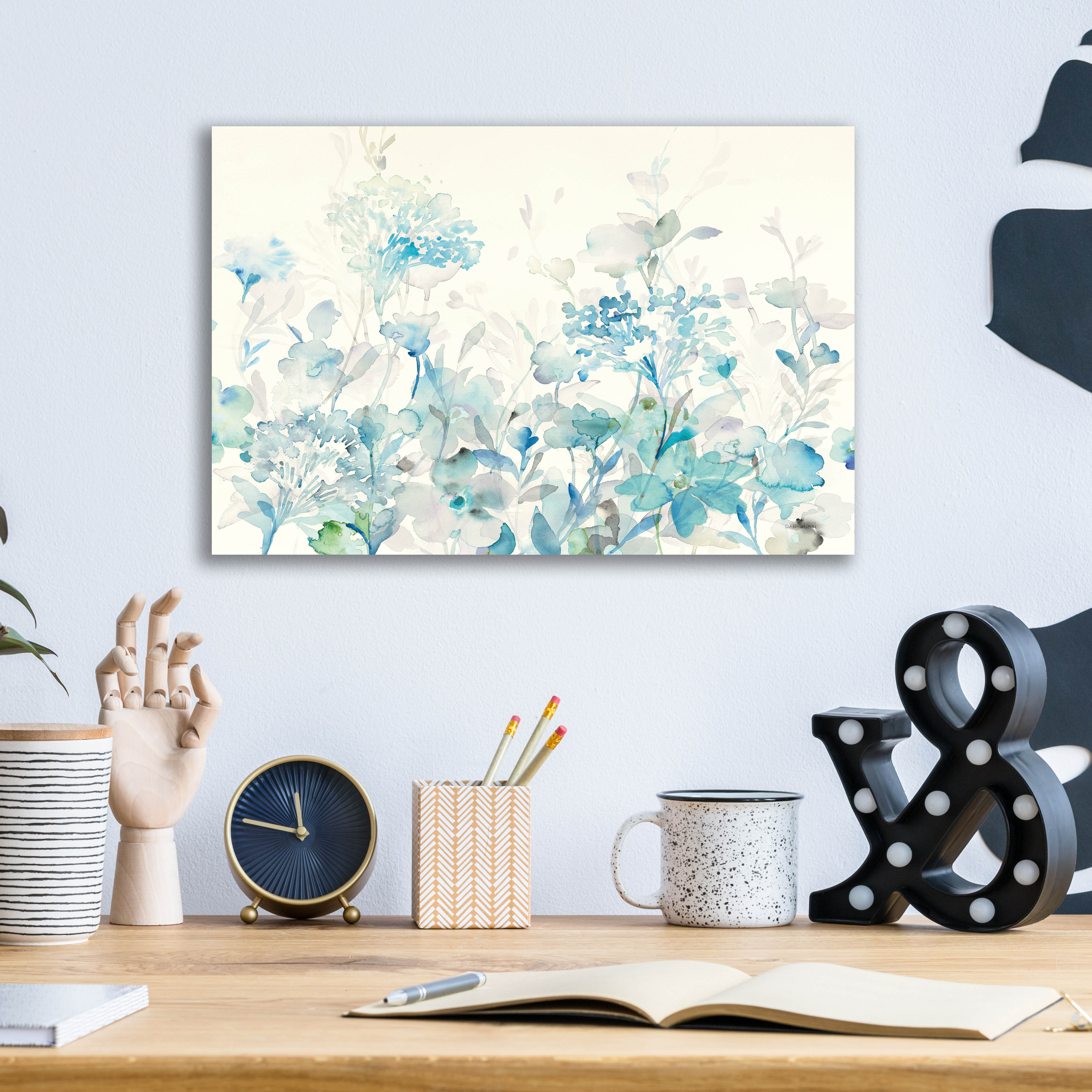 Winston Porter 'Translucent Garden Blue' by Danhui Nai Acrylic Glass ...