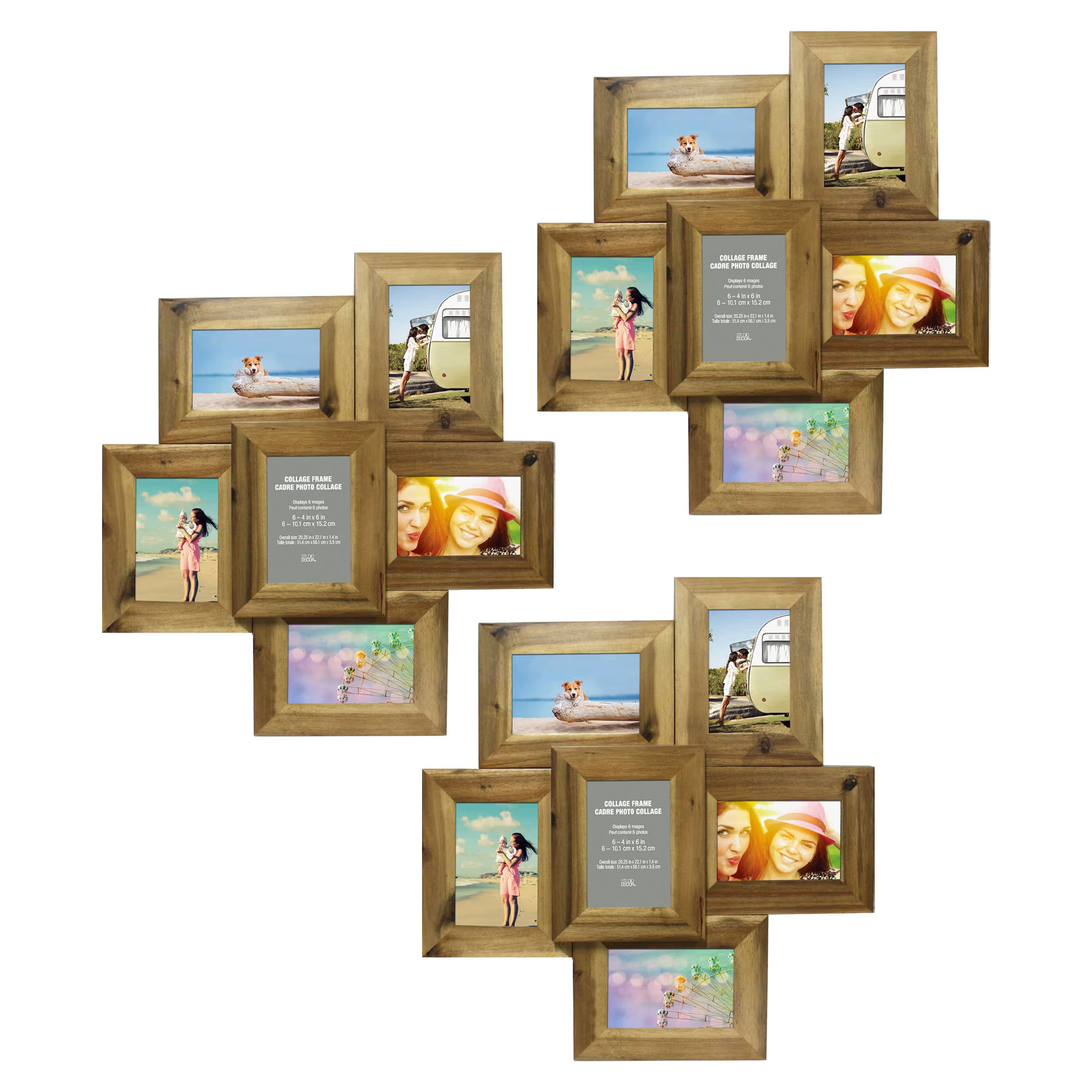 Studio Decor Wood Collage Frame - Set of 3 & Reviews | Wayfair