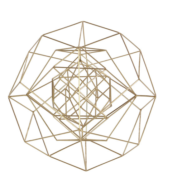 CosmoLiving by Cosmopolitan Metal Wire Sphere Sculpture & Reviews | Wayfair