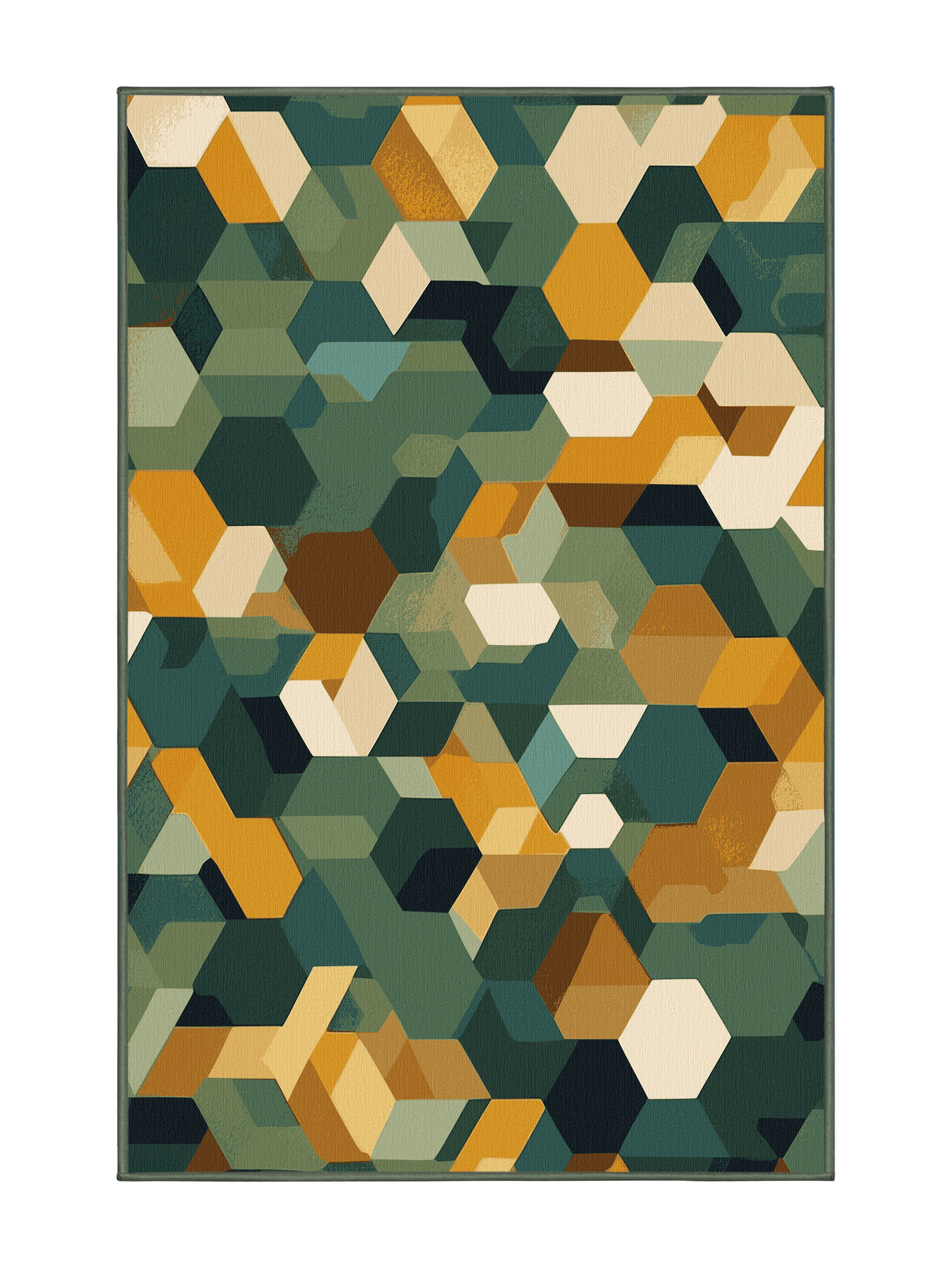 Ebern Designs Earth Motif Matrix Rug | Wayfair