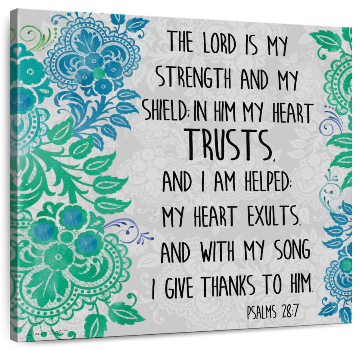 Ebern Designs Tergel Paisley Bible Verse II | Wayfair