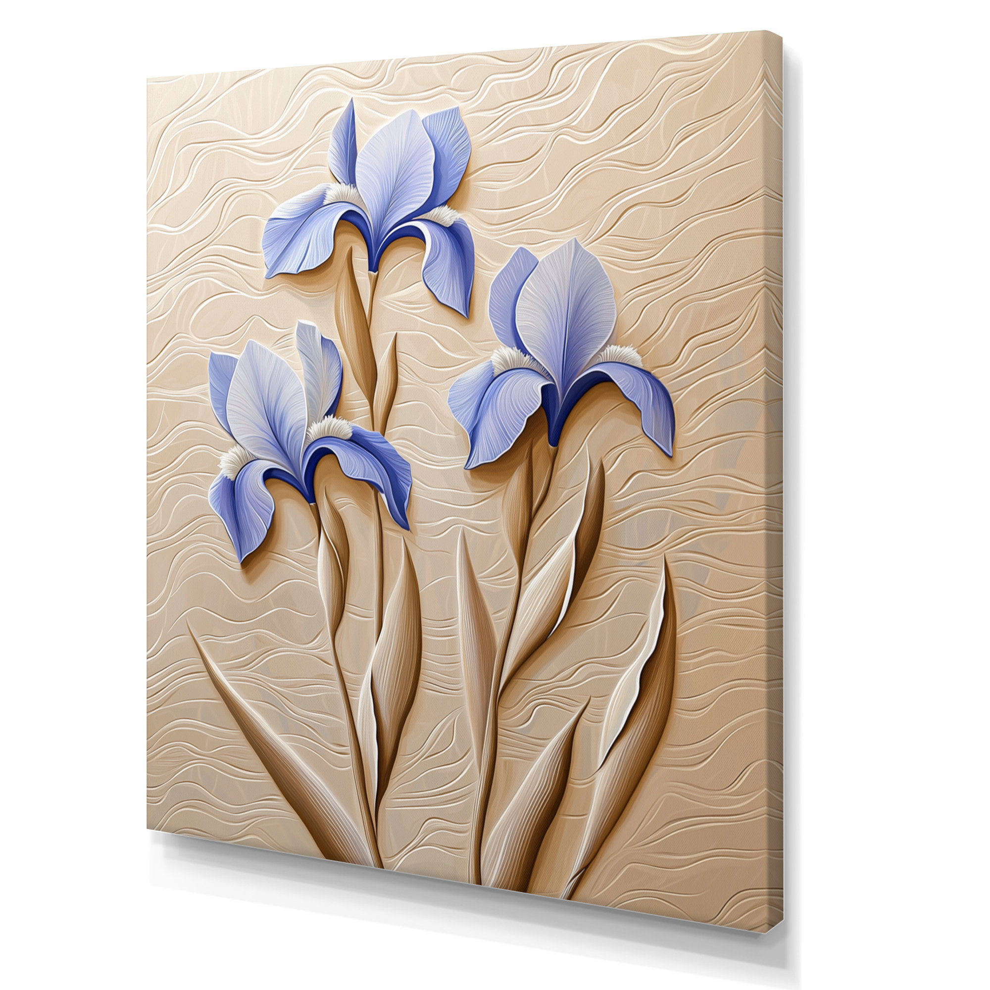 Red Barrel Studio® Creamy Iris Symphony Garden I - Irises Wall Décor ...