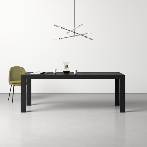 AllModern Block 84" Solid Wood Dining Table & Reviews | Wayfair