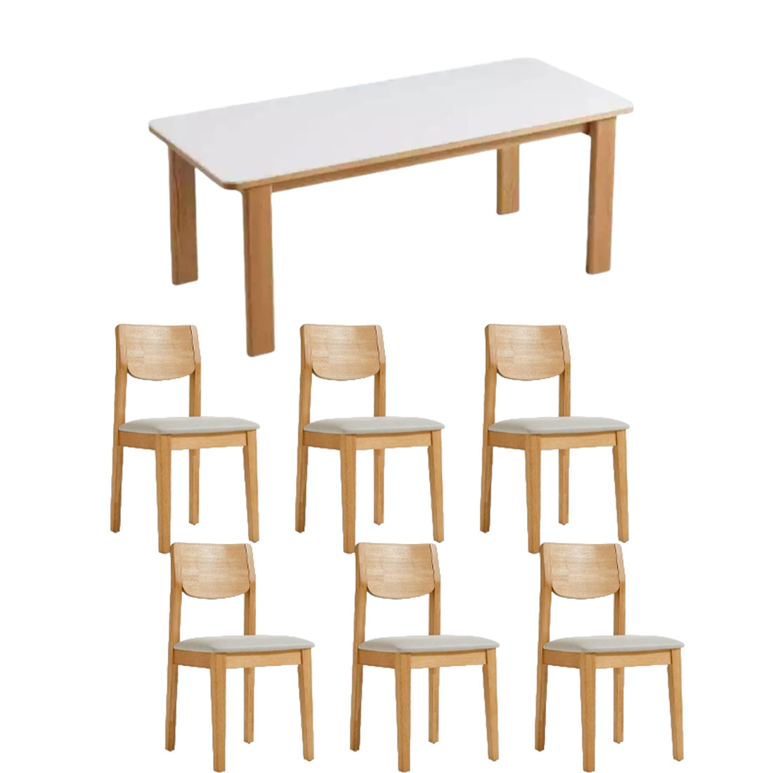 ACMISH Simplicity Sturdy Dining Table Sets. | Wayfair