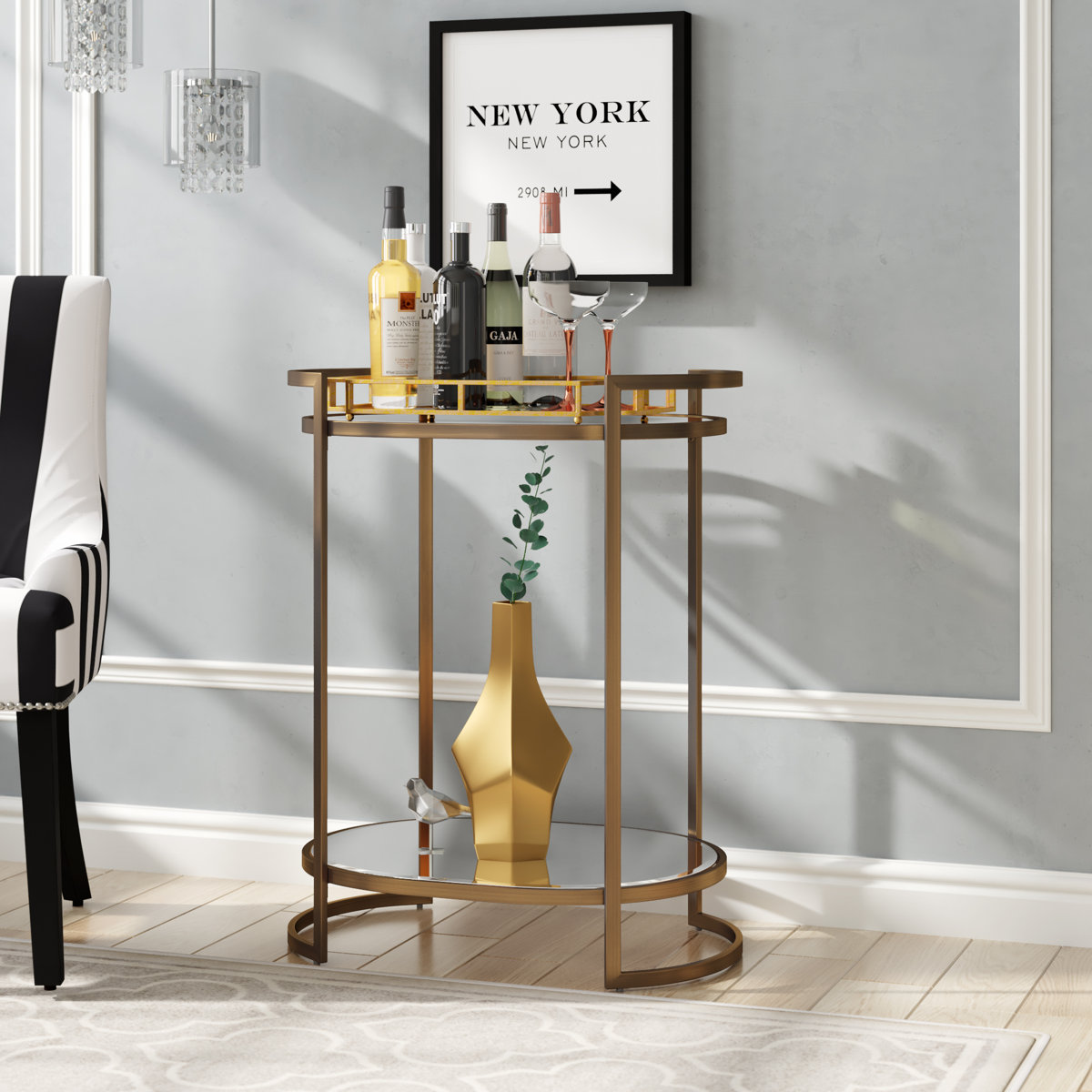 House of Hampton Foote Bar with Wine Storage & Reviews - Wayfair Canada
