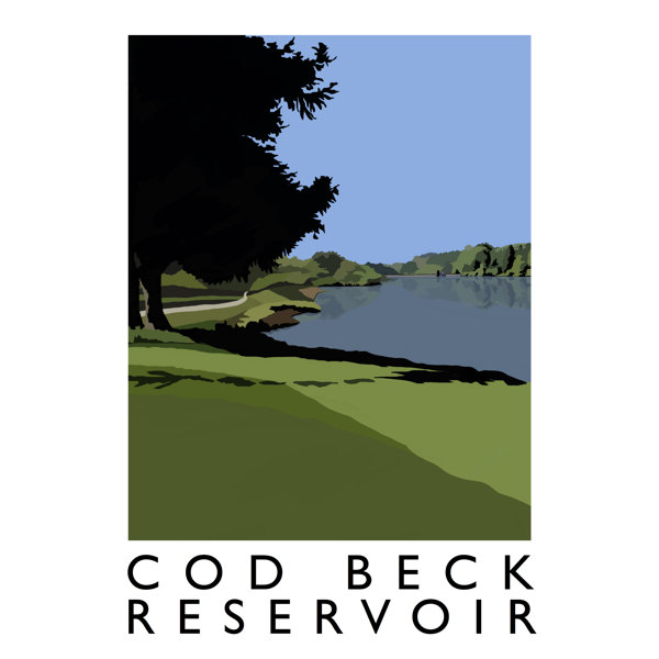 East Urban Home Cod Beck Reservoir 1 by Richard O'Neil - Print ...