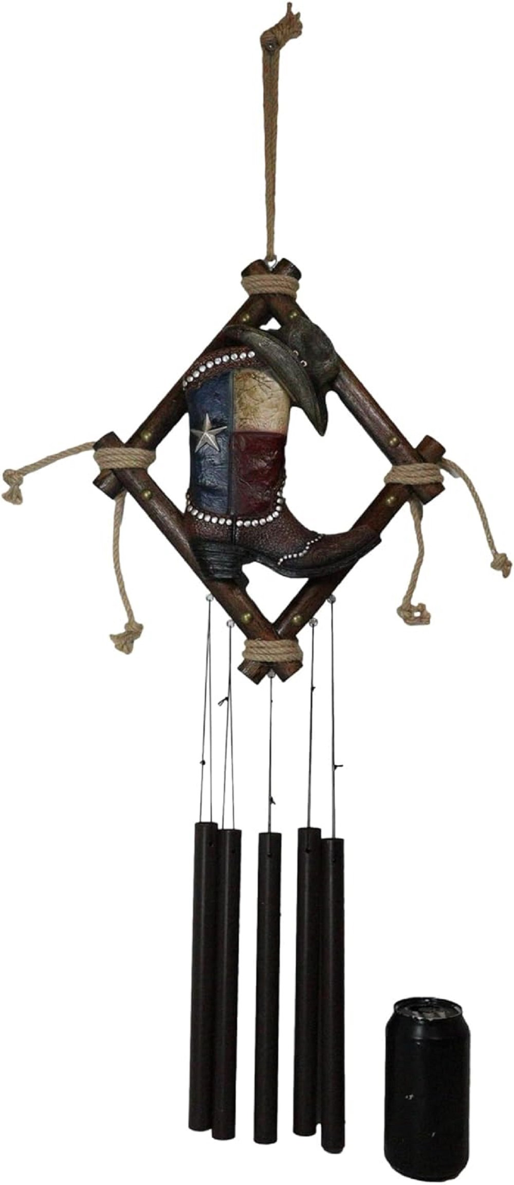 Williston Forge Rustic Western Texas Cowboy Boot And Hat Faux Leather ...