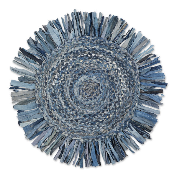 Dakota Fields DENIM RAG RUG 3 FT ROUND | Wayfair