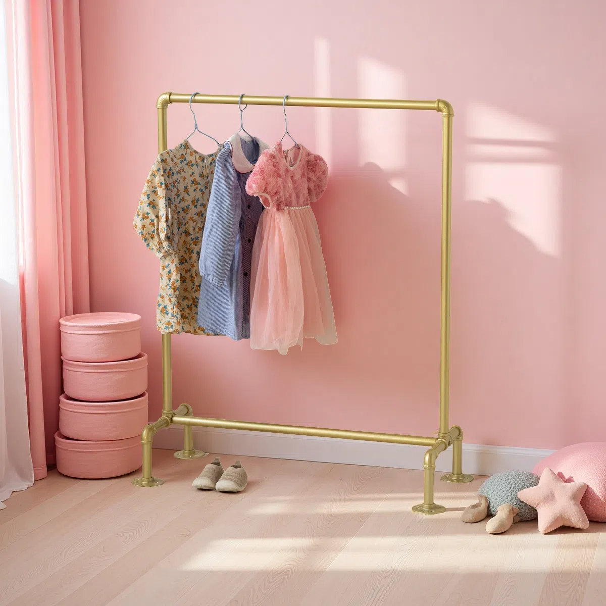 Mason & Marbles Kids Pipes Dress Up Racks, Kids Clothing Racks, Child ...