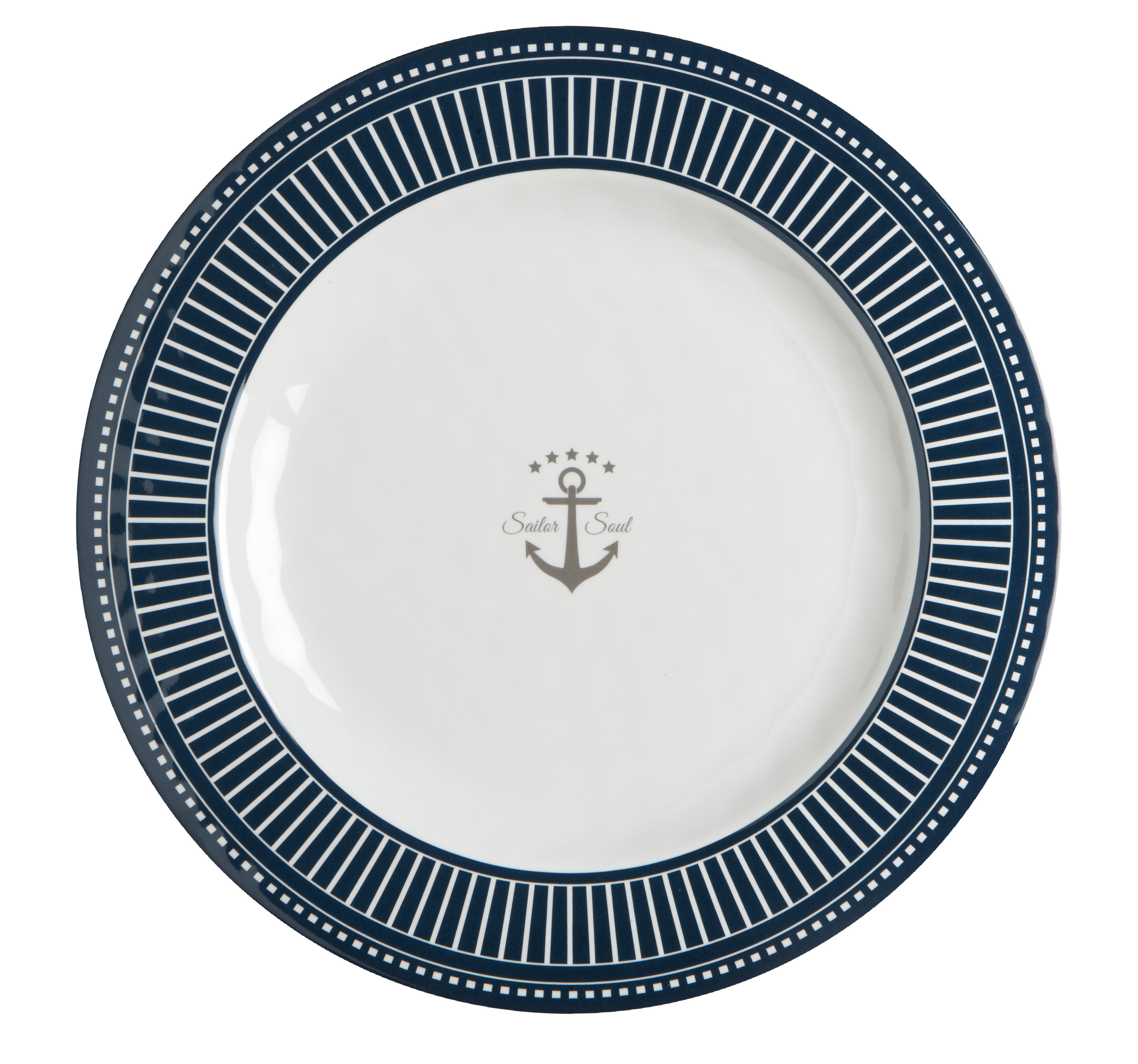Longshore Tides 6 Piece Melamine Dinner Plate Set - Sailor Soul ...