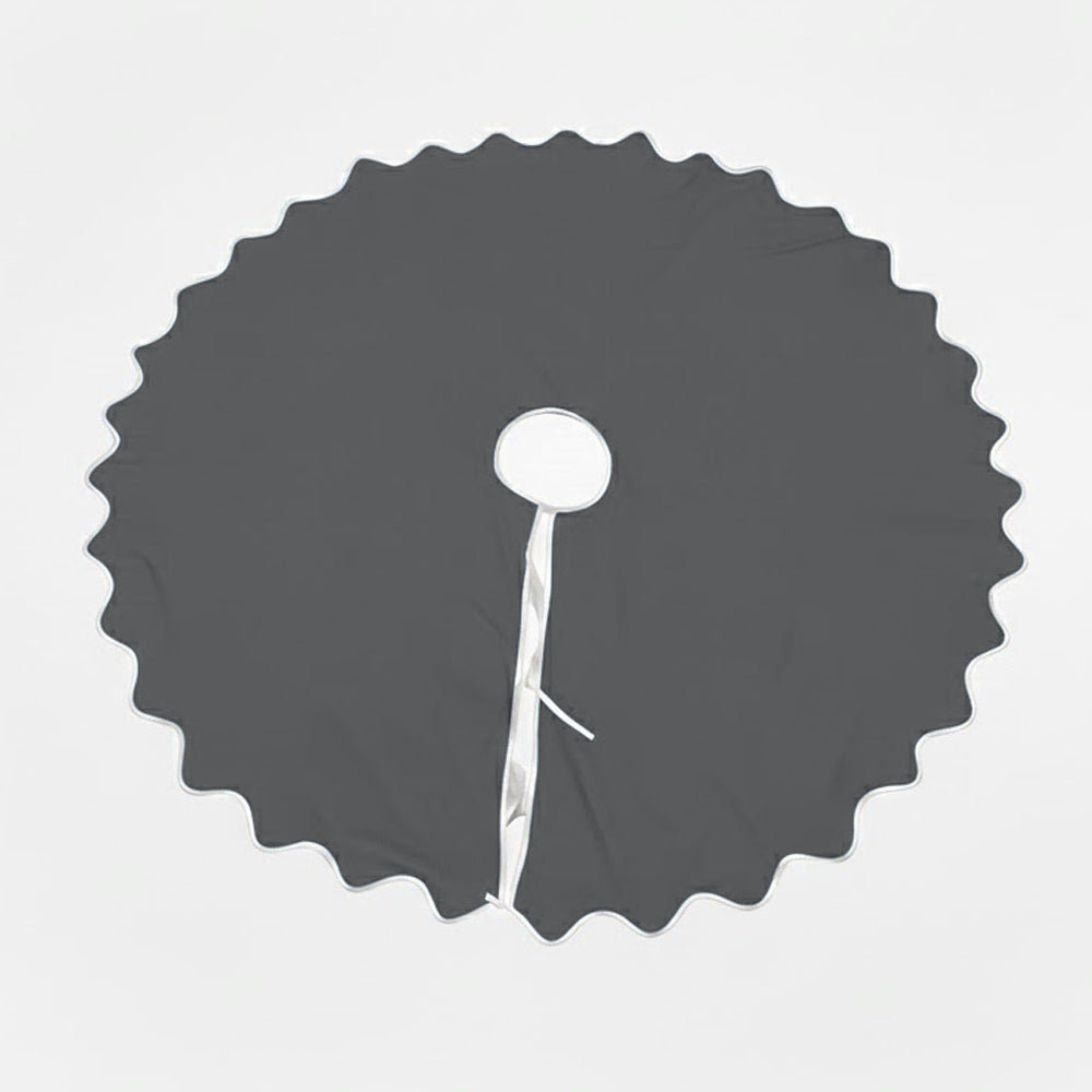 PushpLinen Scalloped Cotton Christmas Tree Skirt - Wayfair Canada