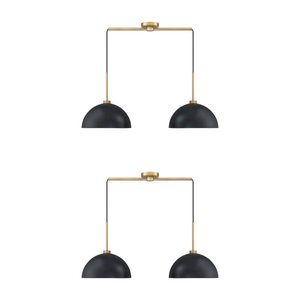 Nathan James Corbo 2 - Light Kitchen Island Dome Pendant 2-Pack Kitchen ...