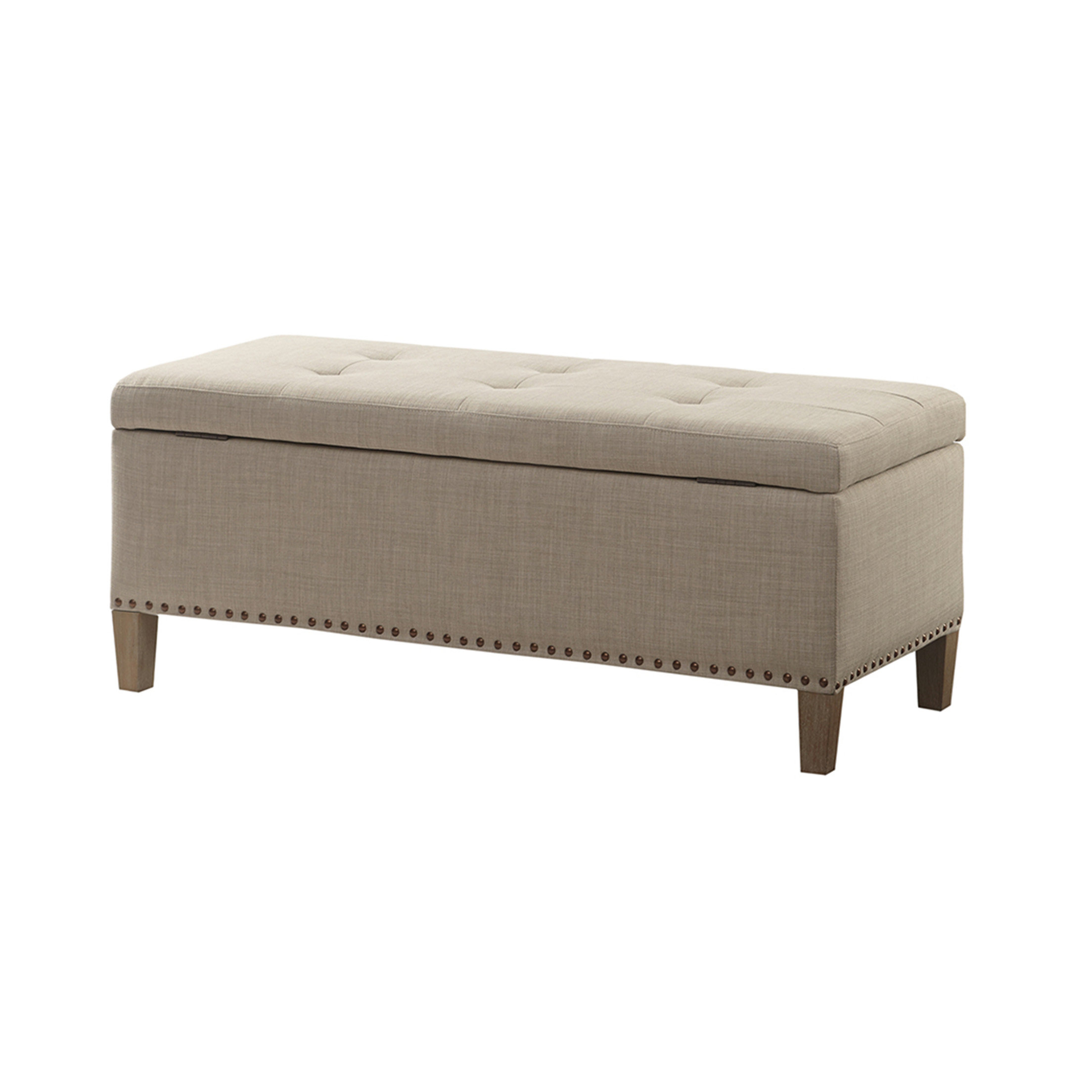 Everly Quinn Tufted Top Soft Close Storage Bench | Wayfair